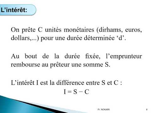 Mathématiques financières Chapitre introductif