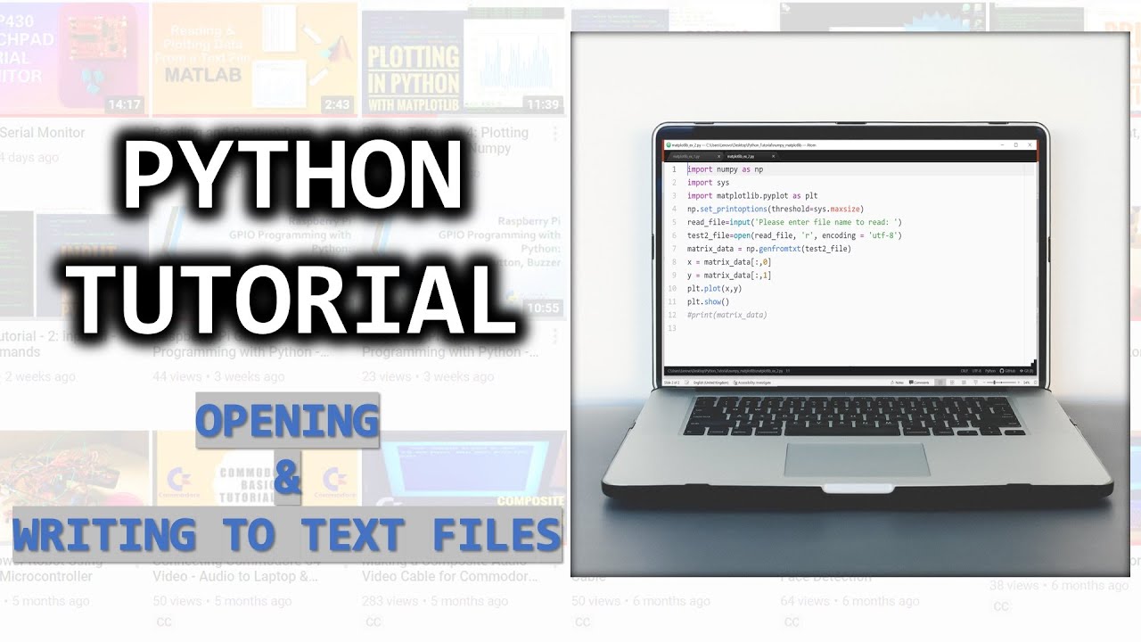 Python Tutorial - 3: Reading and Writing To Text Files & A Simple Text Editor