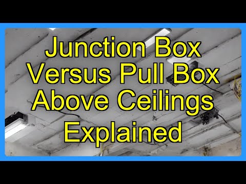 Junction Box Versus Pull Box Above Ceilings Explained