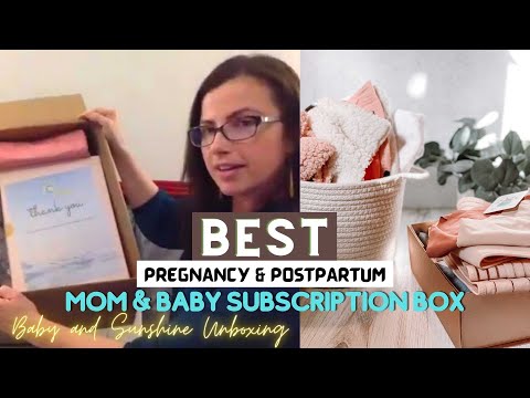 BEST Pregnancy & Postpartum Subscription Box | Unboxing a Baby and Sunshine Super Box