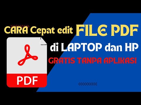 Cara Edit file pdf di Laptop Gratis Tampa aplikasi Tambahan