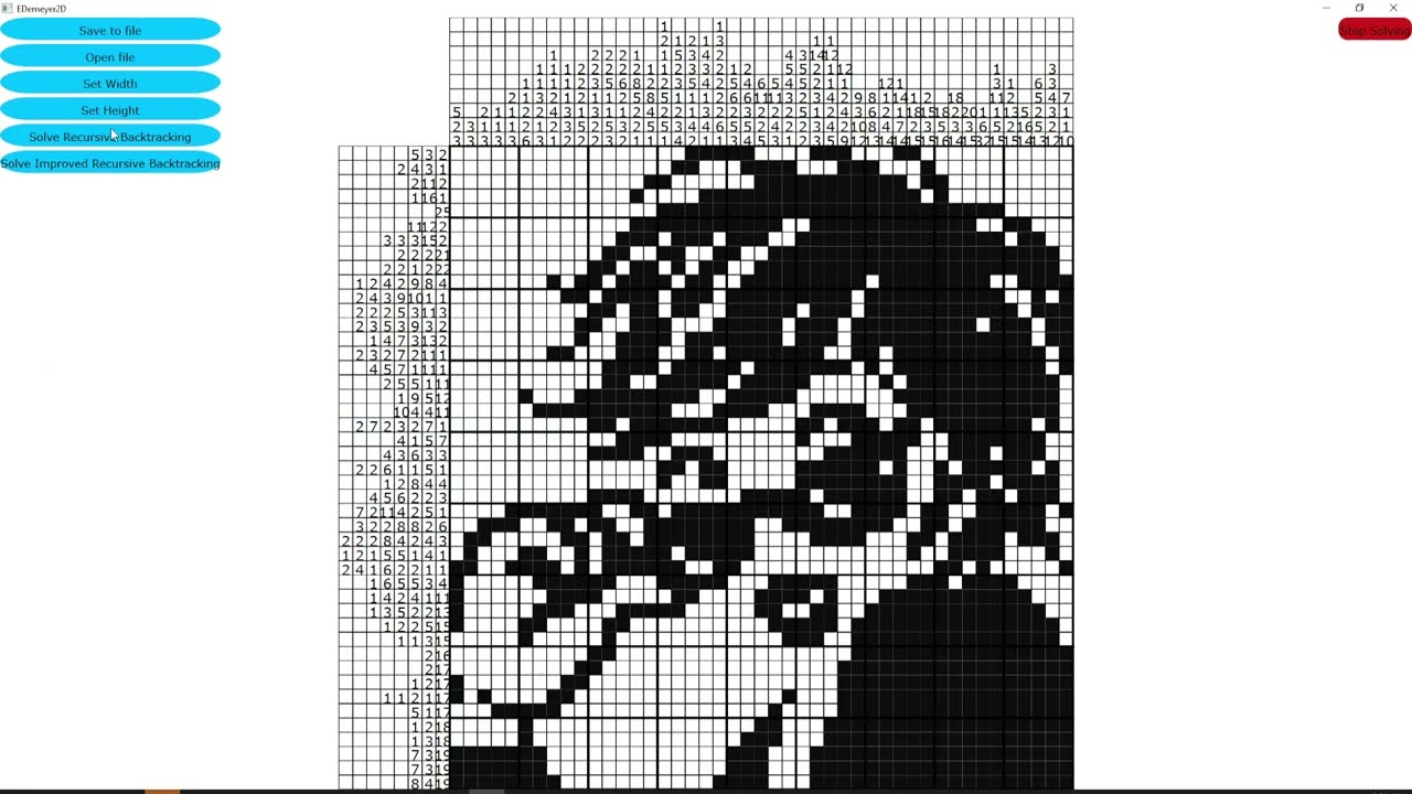 Visual Nonogram/Picross solver