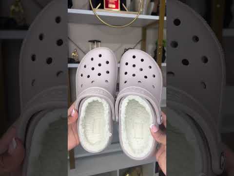 Fuzzy-lined Crocs are my new fall essential! Slipper comfort with outdoor style—these are perfect