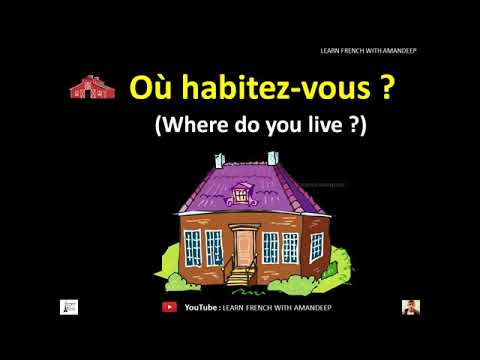 How To Say " Where Do You Live ? " In French|#Shorts