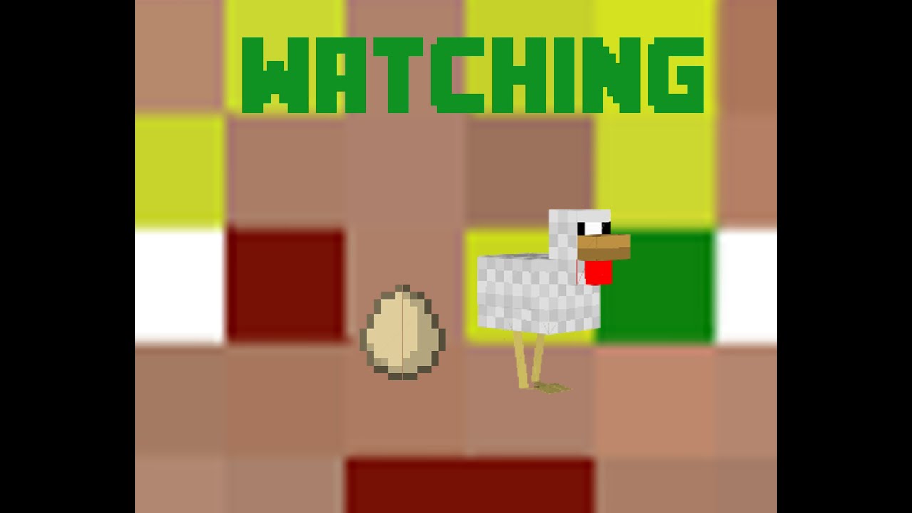 Minecraft: Watching a chicken lay an egg