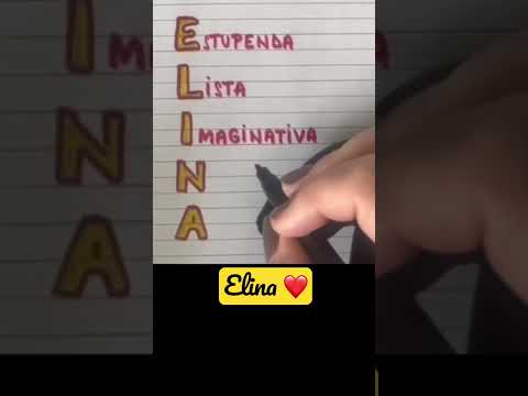 Significado del nombre ELINA #significado #nombre #elina