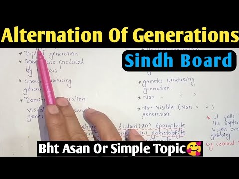 Alternation Of Generation | Sporophyte And Gametophyte Generation In Urdu Hindi