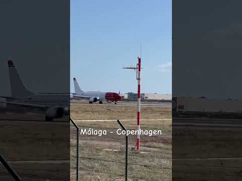 Norwegian flight from Málaga AGP to Copenhagen CPH #planespotting #malaga #avgeeks #aviation