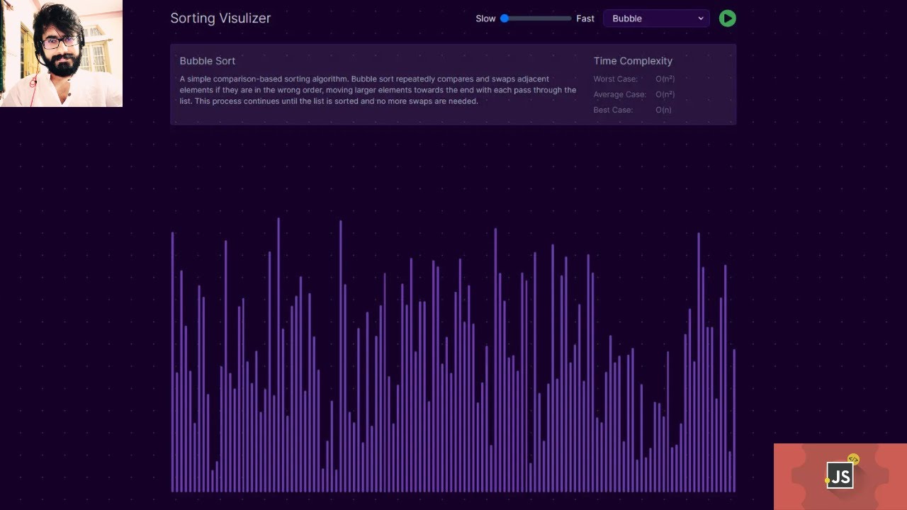 63. Sorting Visualizer Using HTML, CSS & JAVASCRIPT.