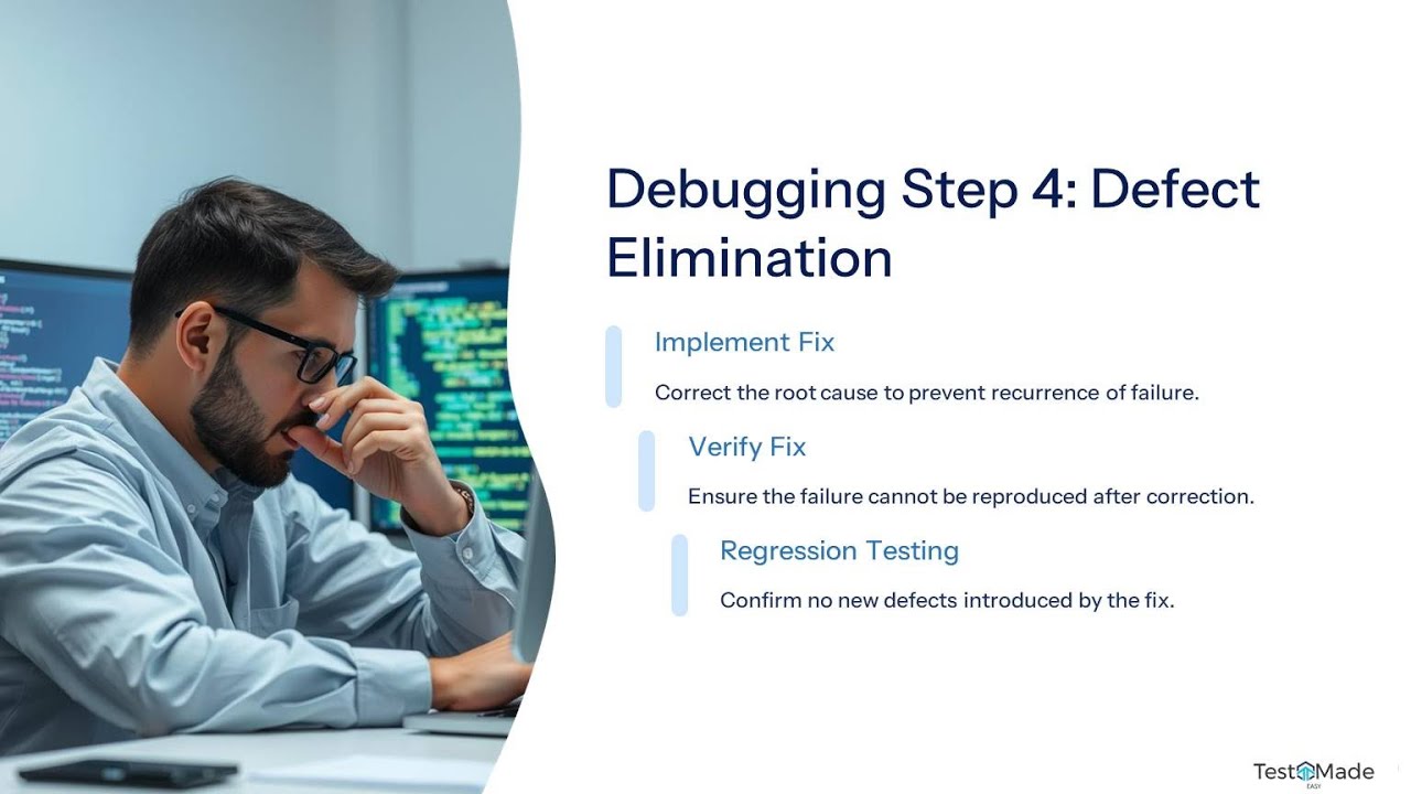 difference between testing and debugging