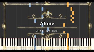Alan Walker - Alone (Sheet Music, MIDI,) by Roxette แผ่น