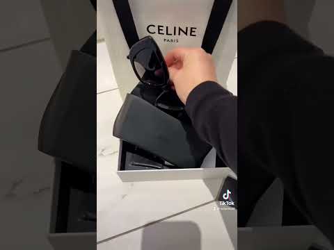 Celine Unboxing | Celine Triomphe Sunglasses and Try-on #celine #unboxing #sunglasses