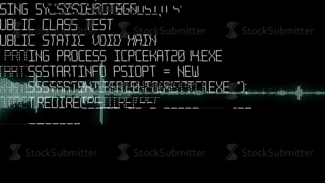 Program code on a monitor. Computer code, hacker. Software developer programming code. Abstract