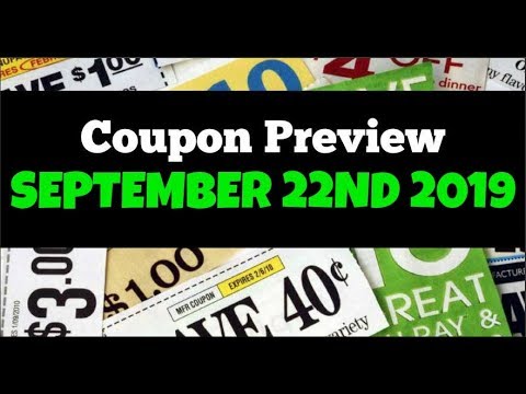 Coupon Insert Preview for Sunday September 22nd 2019 2 Inserts