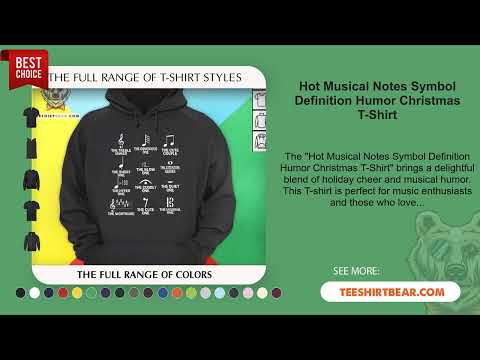 Hot Musical Notes Symbol Definition Humor Christmas T-Shirt