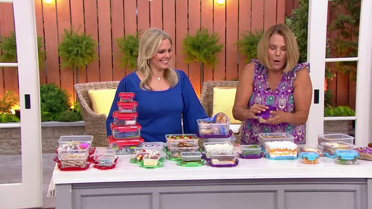 LocknLock 5-Piece Nestable Square Storage Set on QVC