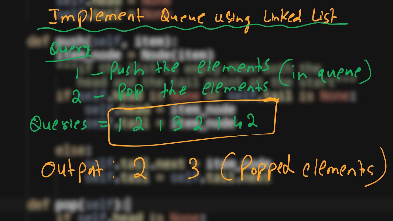 15.Implement queue using linked lists  | Linked List | Python | GFG | Must Do Coding Questions