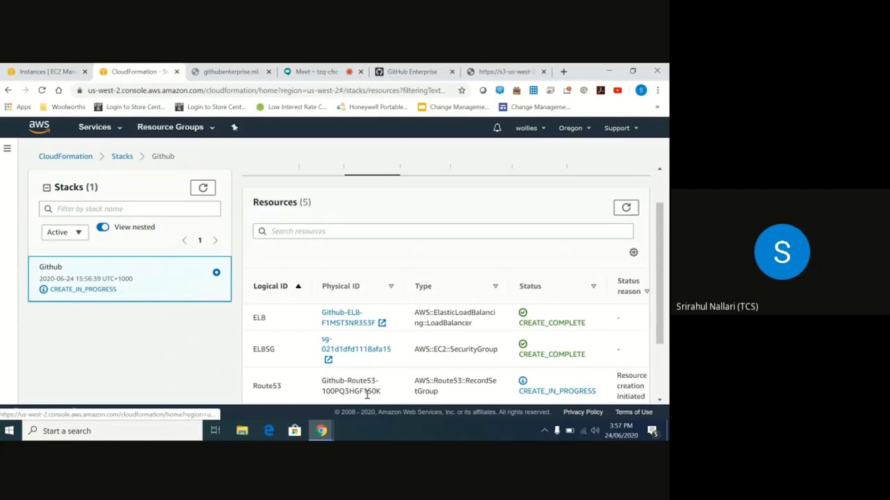 github-enterprise installation through cloudformation