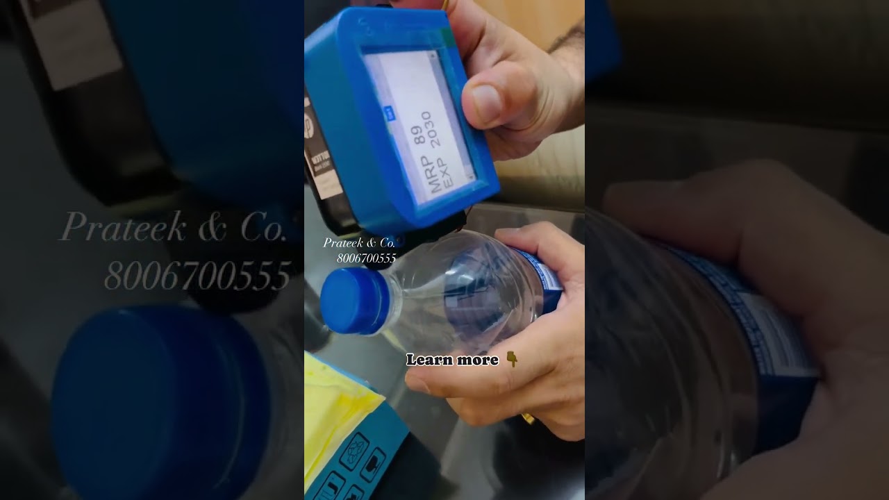 How to Print MRP & Expiry Date on Bottles with a Mini Printer #batchcodingmachine #mrpprinting