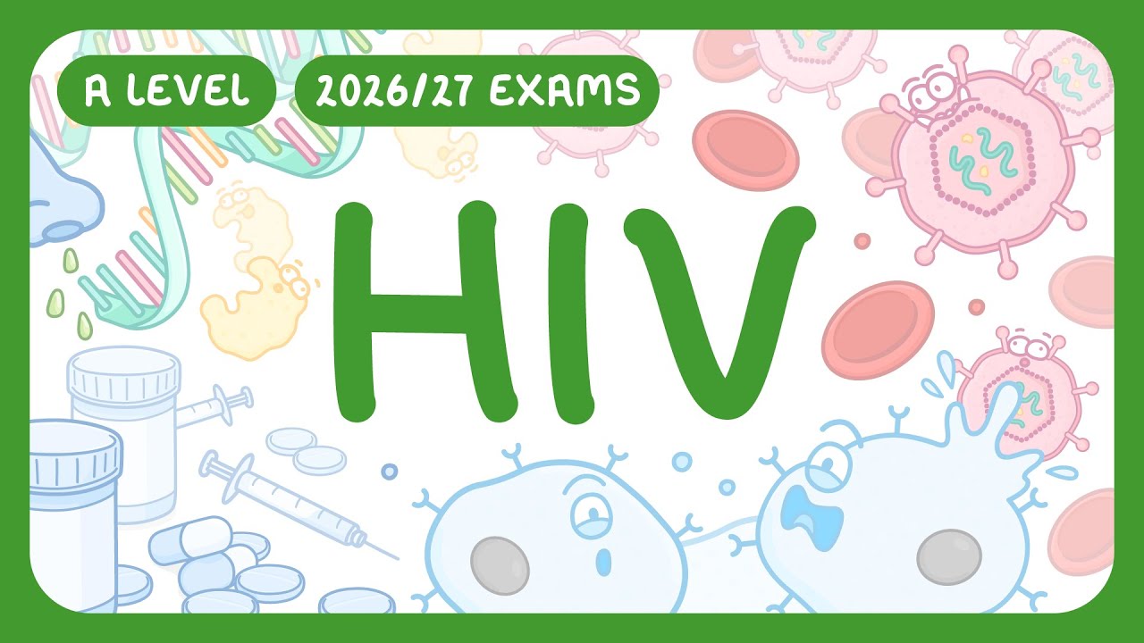 A-Level Biology - HIV - Structure | How it Replicates | How it Causes AIDS (2026/27 exams)