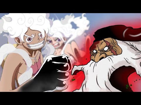 LUFFY GEAR 5 AND BONNEY NIKA VS SATURN! Fan animation | One piece chapter 1121
