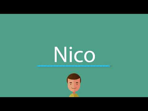 Nico pronunciation