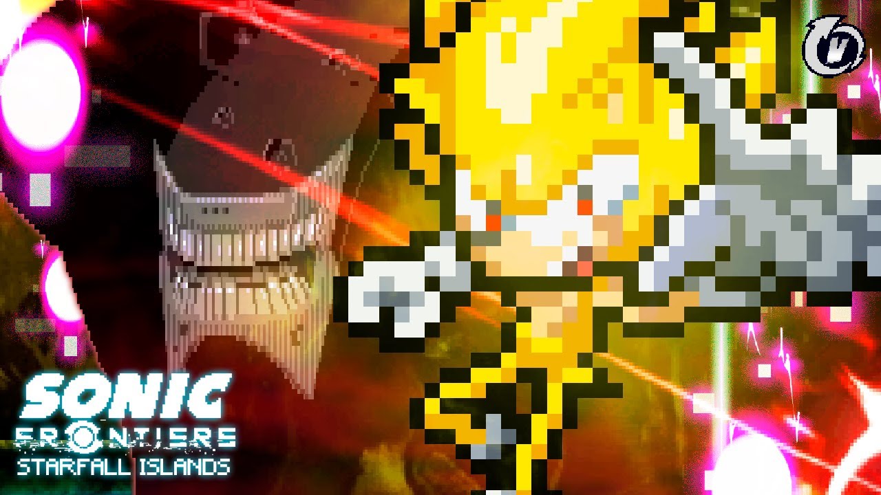 Super Sonic Vs Giganto | Sonic Frontiers (Sprite Animation)