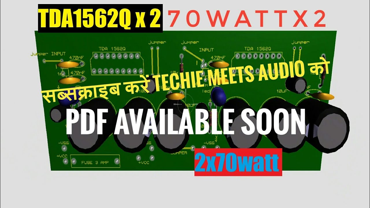 TDA 1562Q  PDF 👇70WATTx2 Amplifier