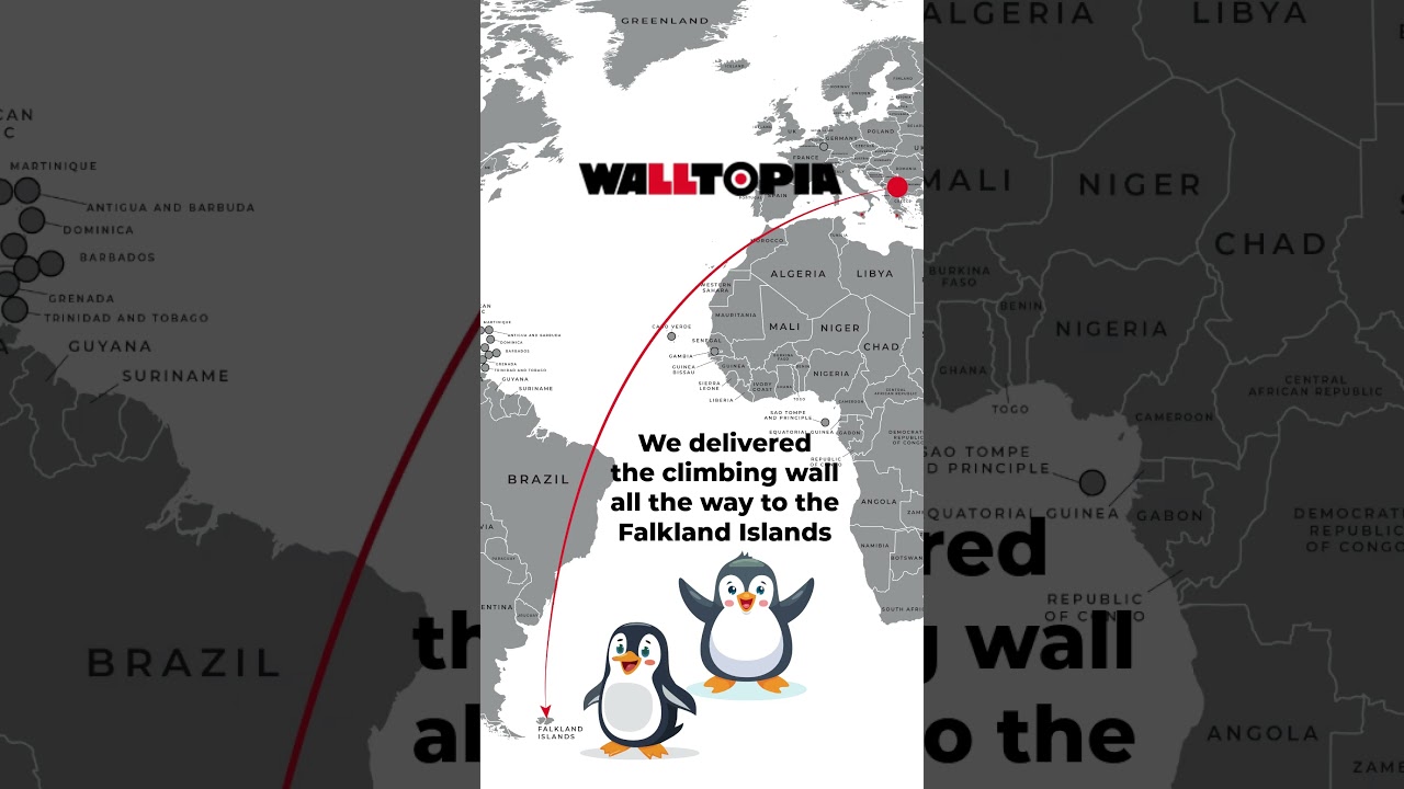 Walltopia Climbing Wall in the Falkland Islands' National Sports Council
