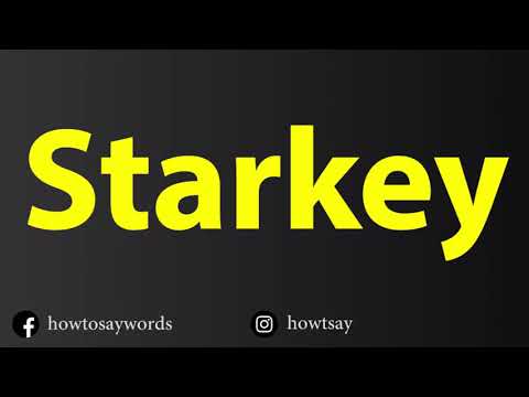 How To Pronounce Starkey