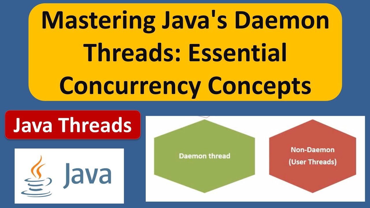 Mastering Java's Daemon Threads: Essential Concurrency Concepts | Java daemon thread | Java Threads