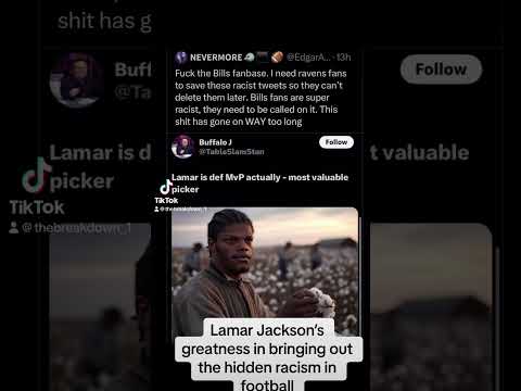 Lamar Jackson’s HISTORICAL MVP RUN is bringing out the TYPICAL NFL racist fan.
