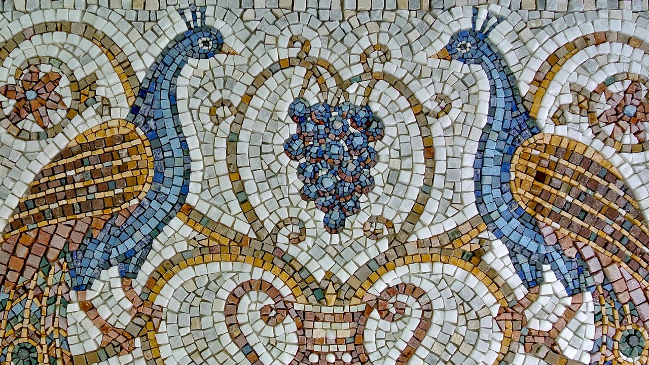 Peacocks mosaic, Time Lapse, Beethoven - Für Elise