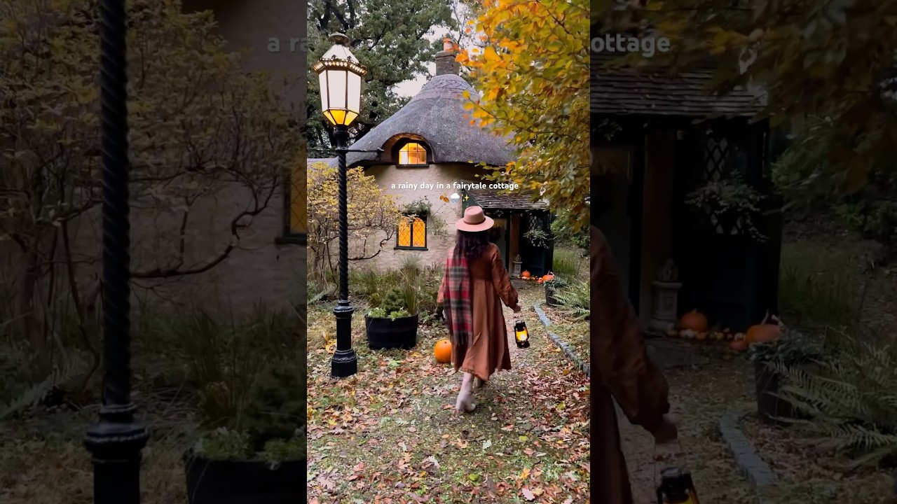 A cosy rainy day in a fairytale cottage 🍂🌧️✨(adpr stay) #englishcottage #cottagehome #autumnvibes