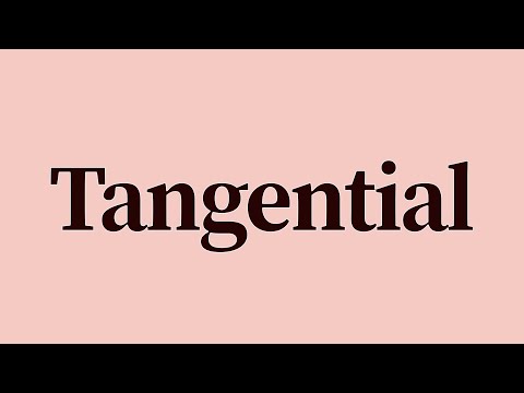 Tangential Meaning and Definition