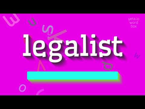 How to say "legalist"! (High Quality Voices)