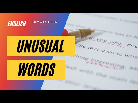 15 Most Unusual Words in English