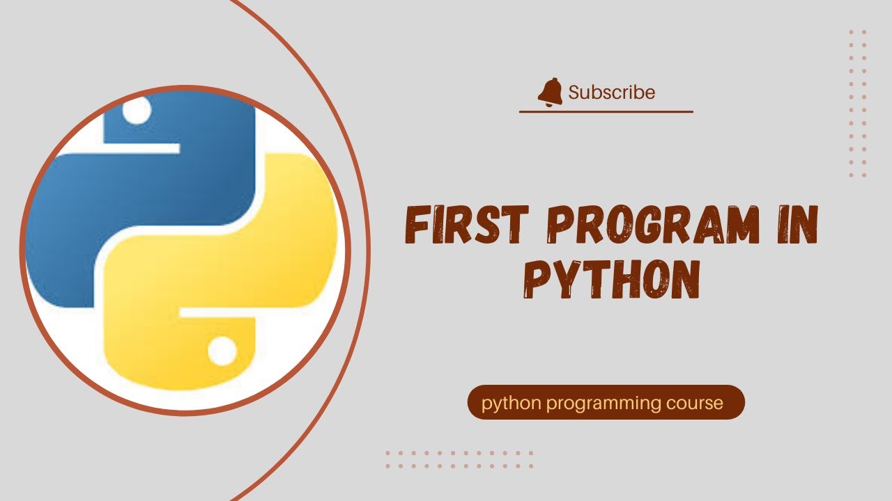 Embark on Your Python Journey: Your First Python Program!
