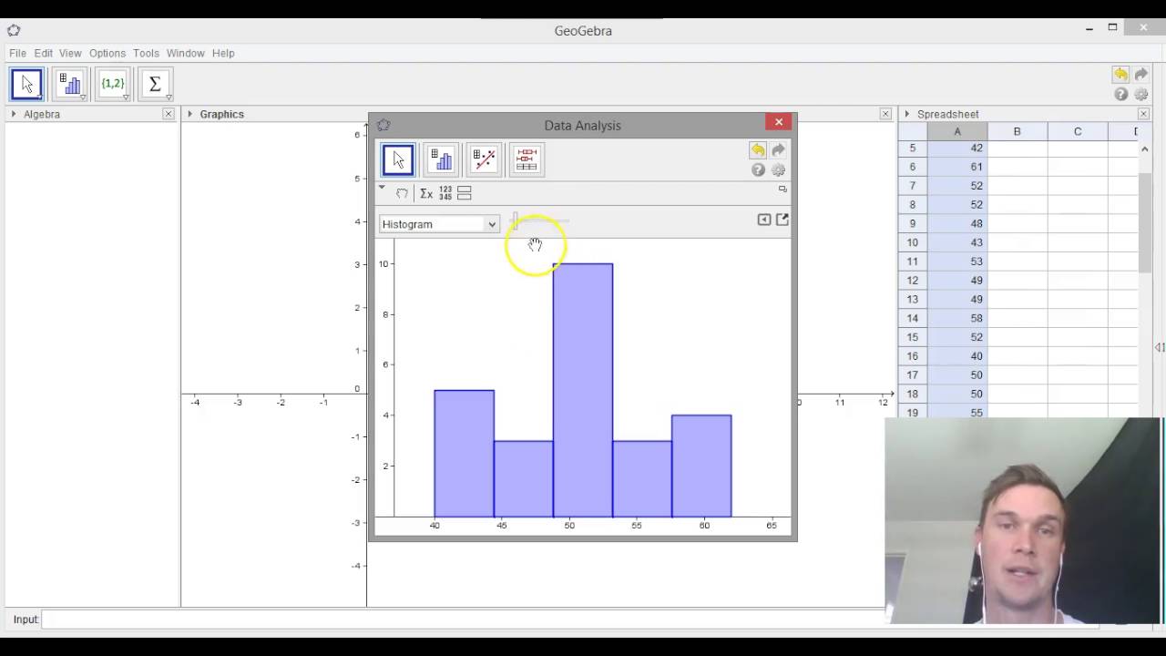 Creating Histogram using Geogebra