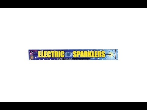 ELECTRIC GOLD SPARKLER - SHOGUN FIREWORKS - SEB20