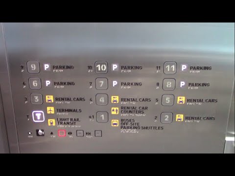 Schindler Traction Glass Elevators @ MSP Airport Silver Parking Garage in Minneapolis, MN