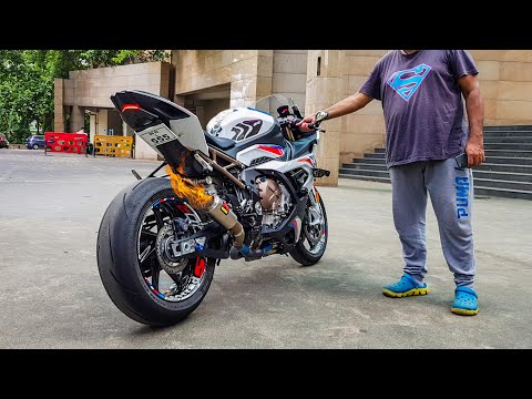 LOUD BMW S1000RR Akrapovic GP Exhaust System Sound (FLAME SPITTER) 🔥