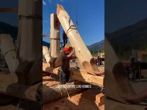 A couple different homes during construction at our building facility in Sicamous, BC and the last c