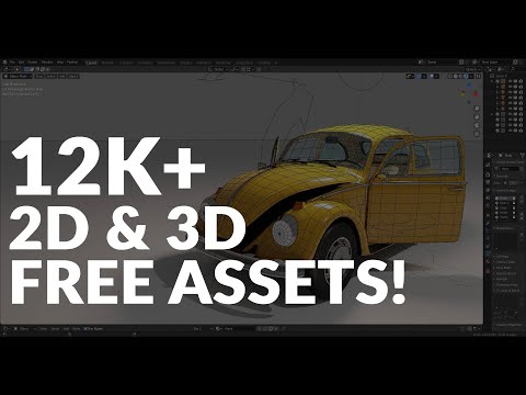 12K+ FREE ASSETS FOR 2D/3D ARTISTS!