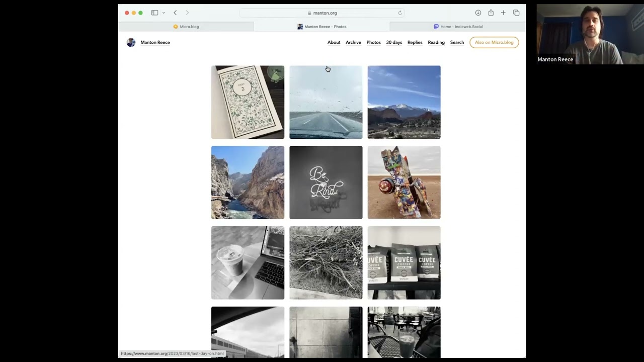 Demo: Micro.Blog, by Manton Reece