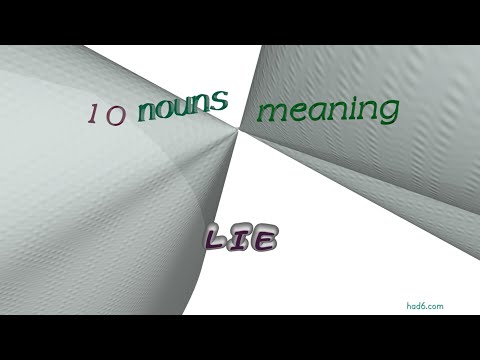 lie - 14 nouns synonym of lie (sentence examples)