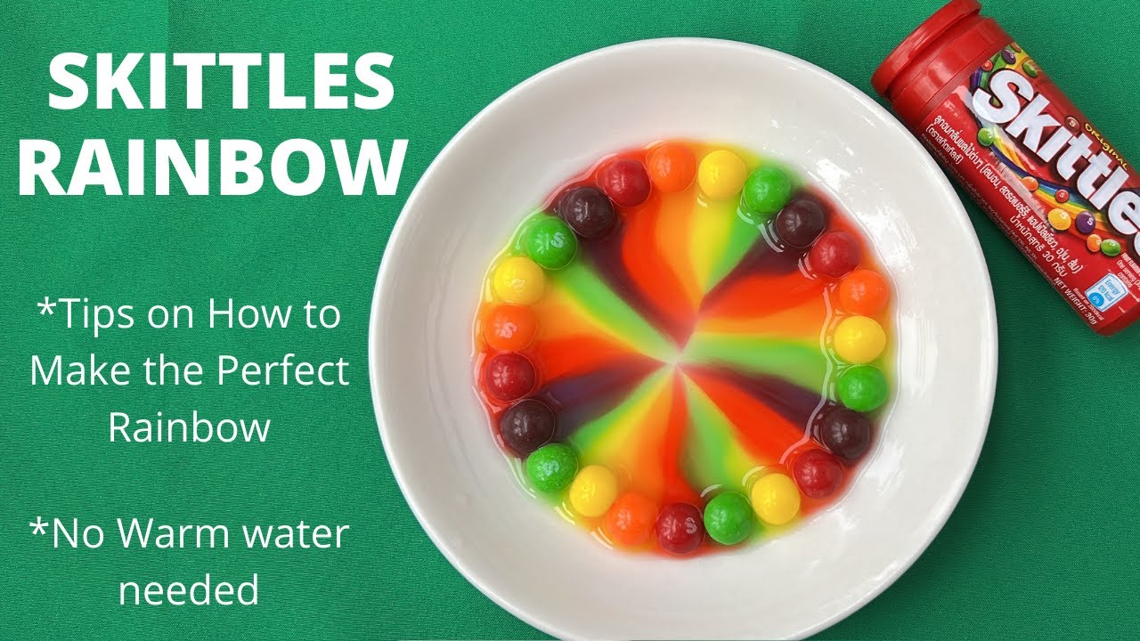 SKITTLES RAINBOW | Skittles Rainbow Experiment for Kids |