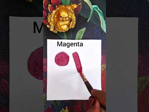 How to get Magenta colour by acrylics | acrylic colour mixing for Magenta #howto #magenta #shorts