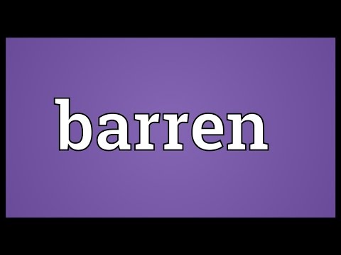 Barren Meaning