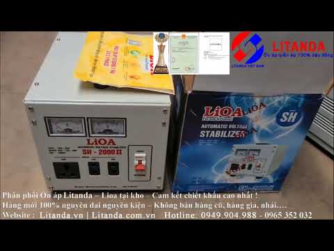 Ổn Áp Lioa 2KVA 1 Pha 2KW 2000W Lioa SH-2000 II Dải 150V-250V Điện Ra 220V/ 110V Mới 100% Giá Tốt.